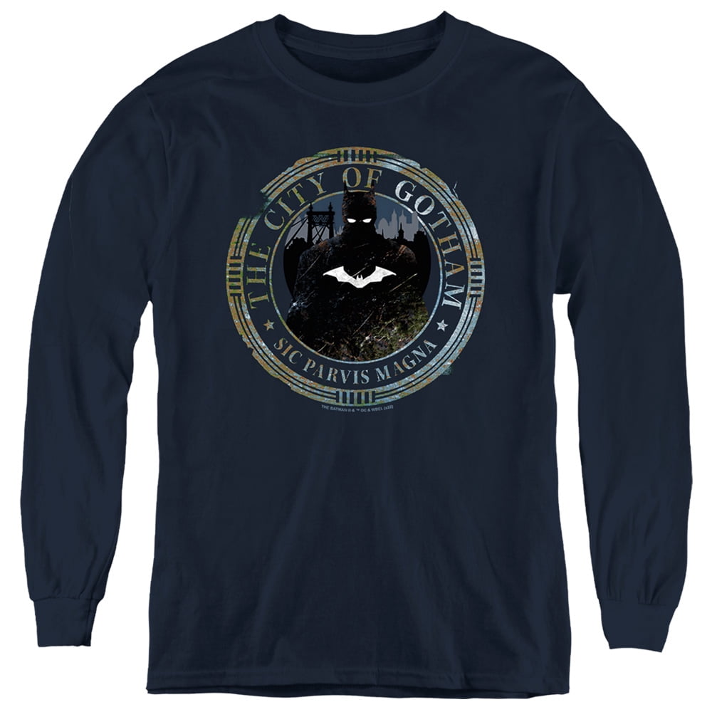 The Batman (2022) Gotham Seal Kids Long Sleeve T Shirt (Medium) for ...
