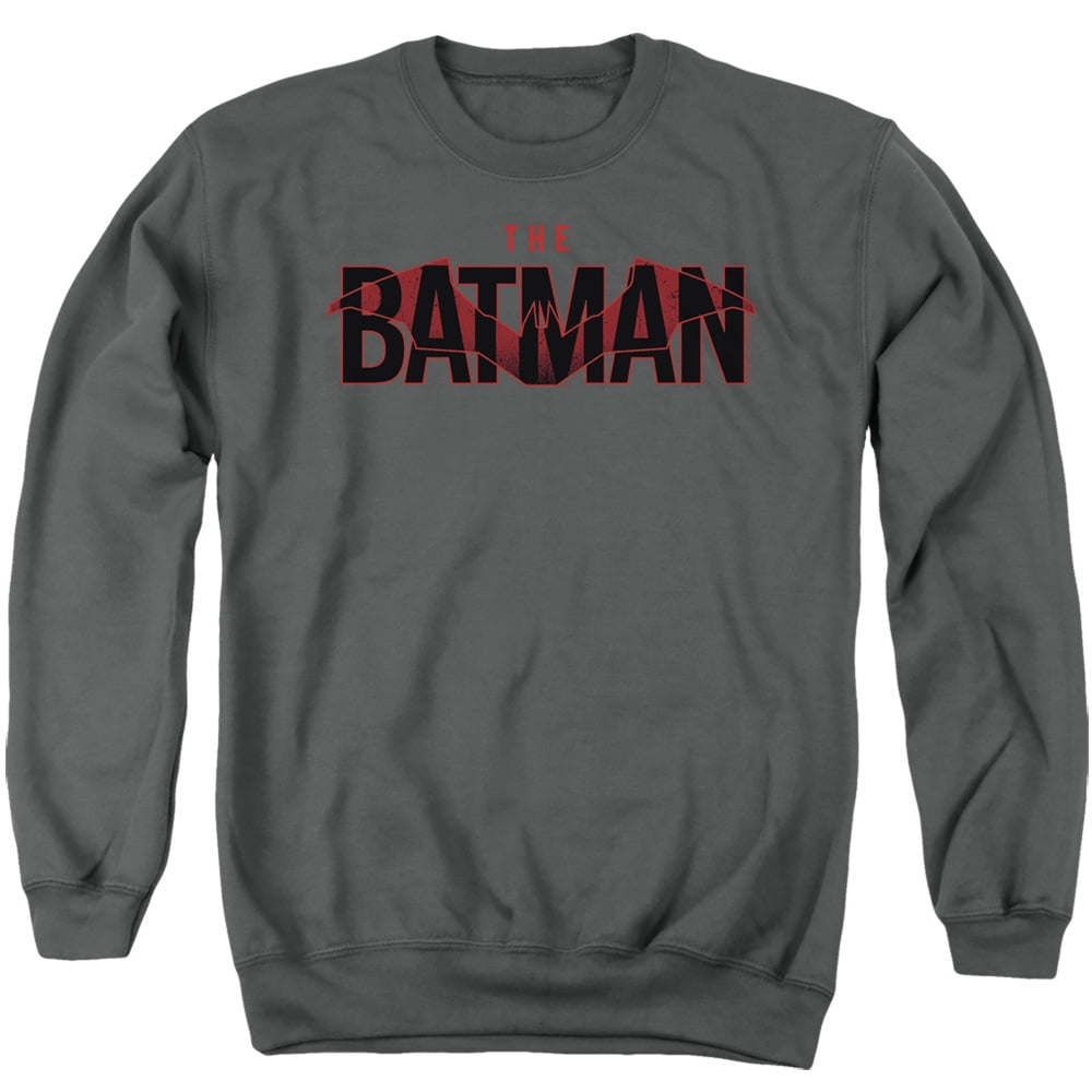 The Batman (2022) Logo With Red Bat Unisex Adult Crewneck Sweatshirt ...