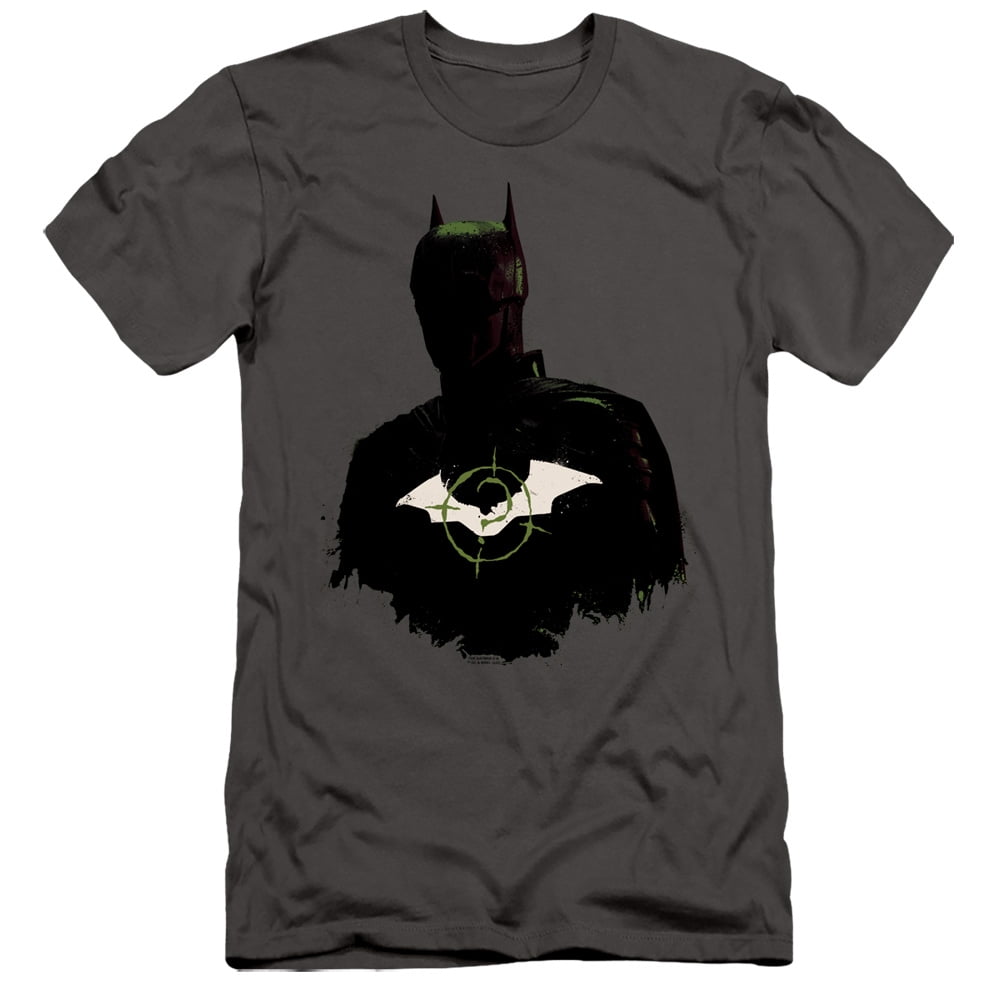 The Batman (2022) Silhouette With Riddler Logo Slim Fit Unisex Adult T ...