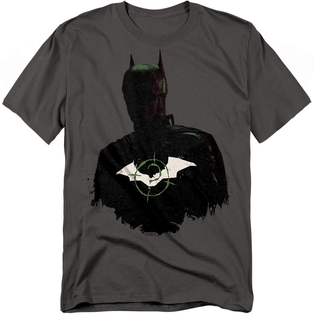 The Batman T-Shirt Silhouette With Riddler Logo Unisex Graphic Tee For ...
