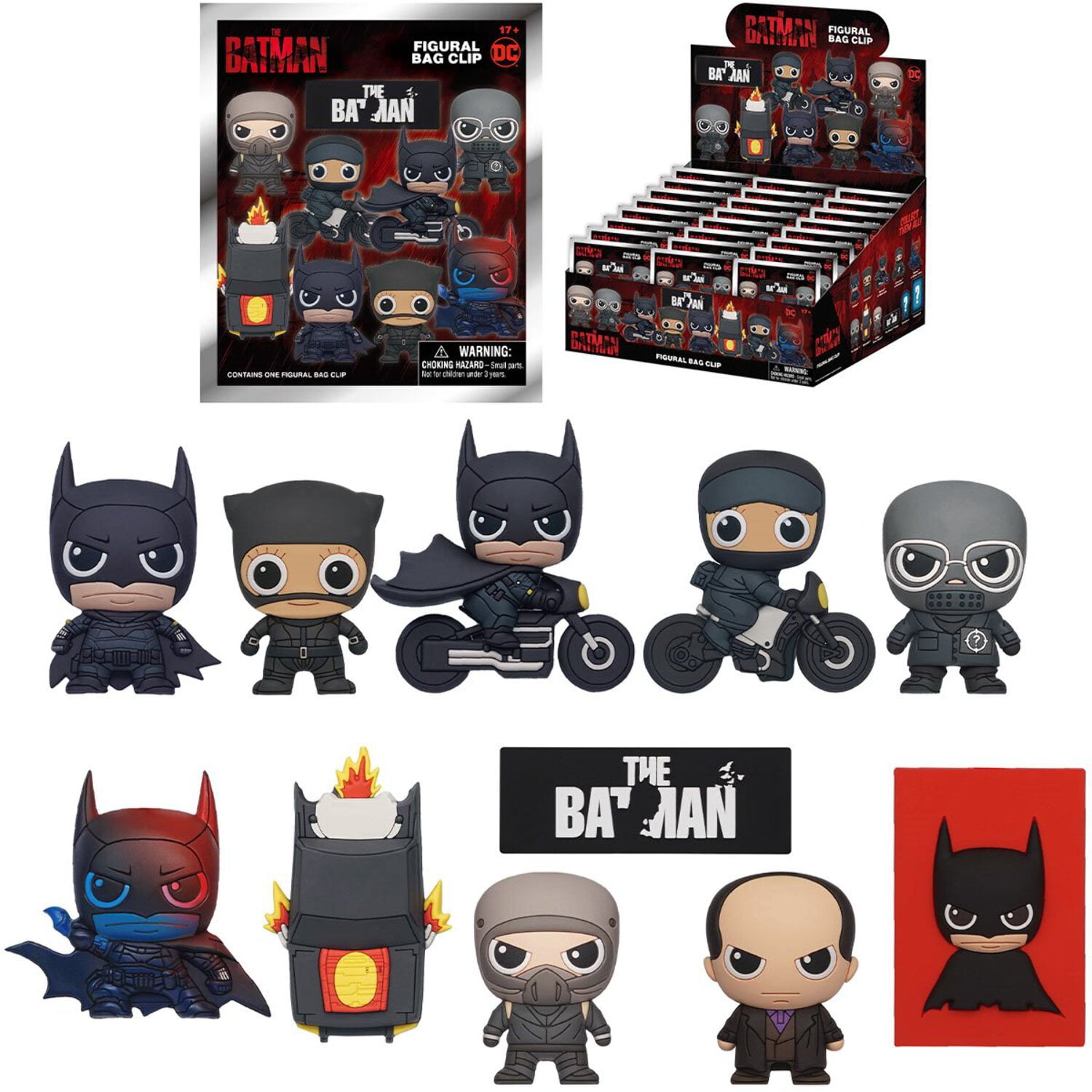 The Batman Movie 3D Foam Bag Clip Random 6-Pack - Walmart.com