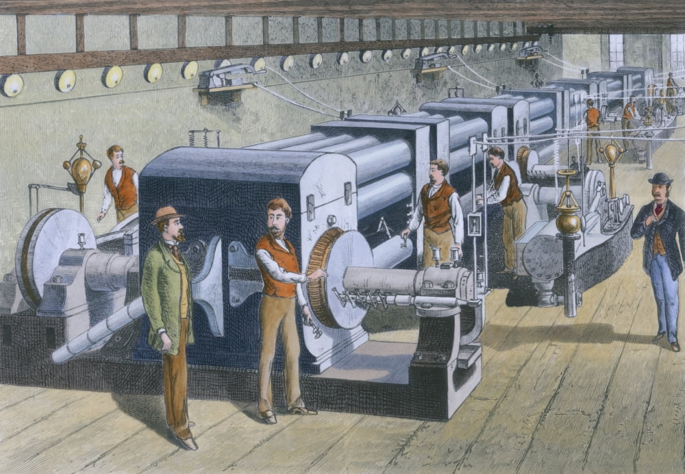 The Battery And Control Room In The First Edison Electric Lighting ...