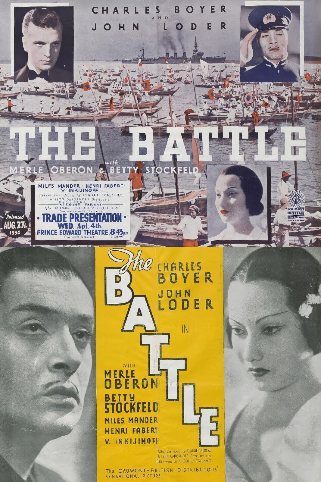 The Battle (1934) Movie Poster 24x36 - Historical War Drama, Gripping ...