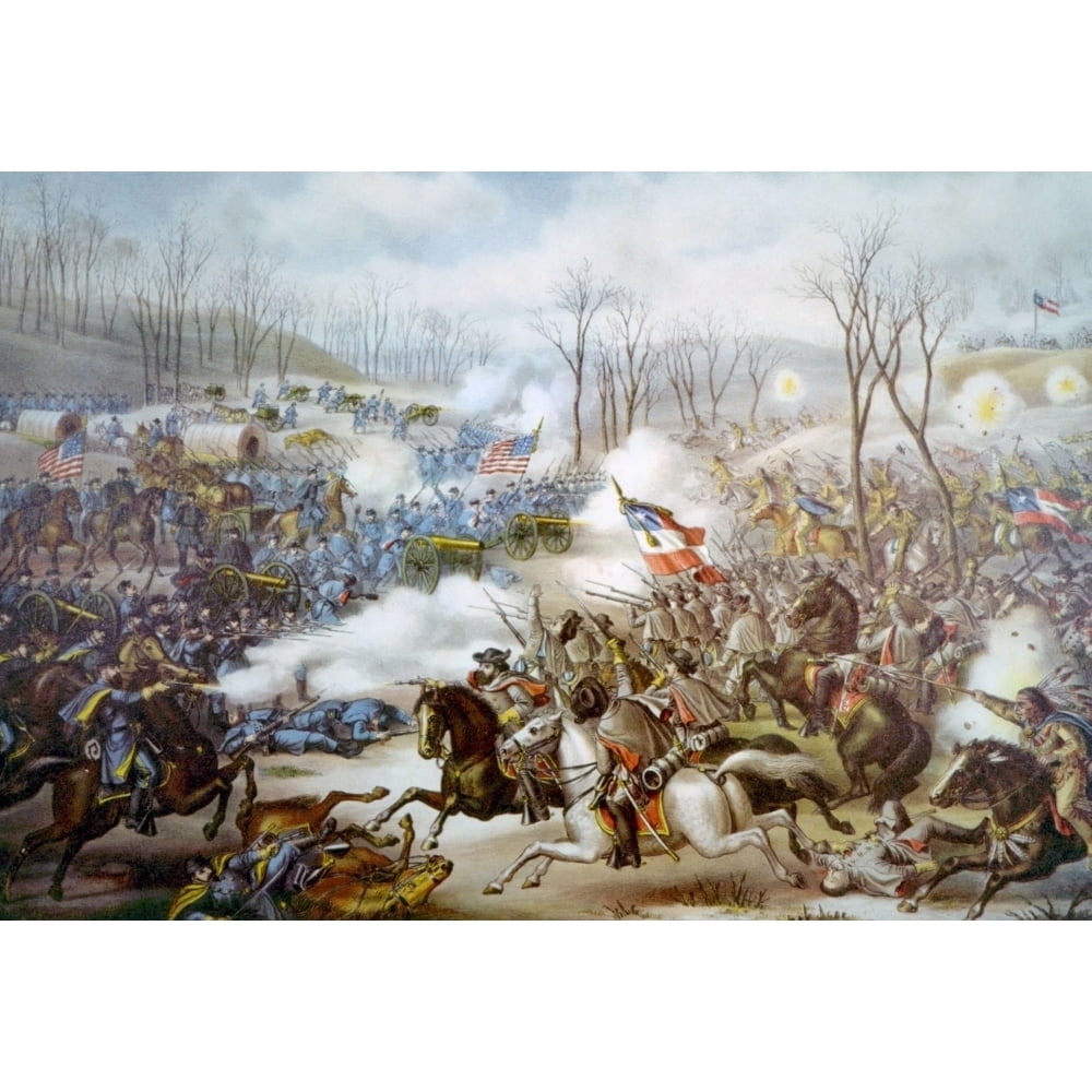 The Battle Of Pea Ridge History (24 x 18) - Walmart.com
