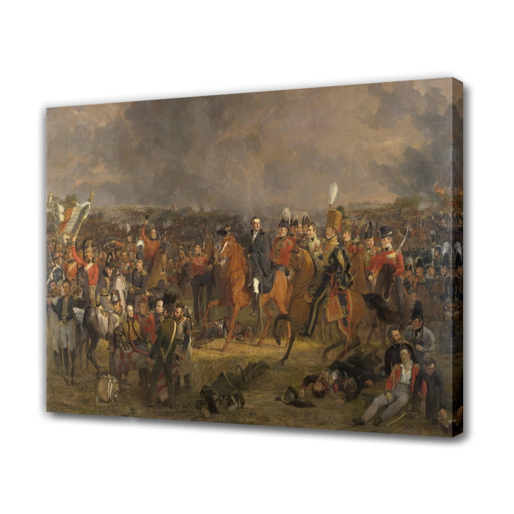 The Battle of Waterloo Canvas Poster Bedroom Decor Sports Landscape ...