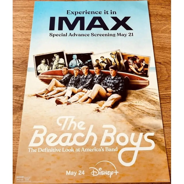 The Beach Boys IMAX Disney Movie 2024 mini 13x19 poster - Walmart ...