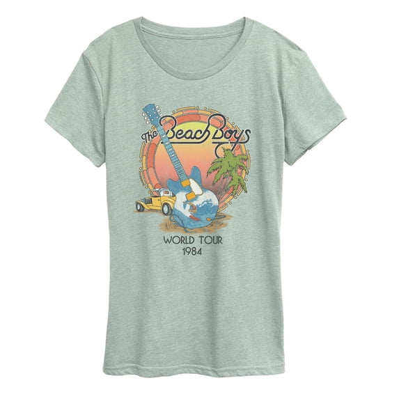 The Beach Boys - World Tour - Women's Short Sleeve Graphic T-Shirt ...