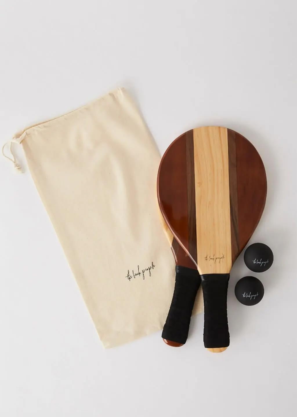 The Beach People Paddle & Ball Set – Beach Tennis Wooden Paddle and ...