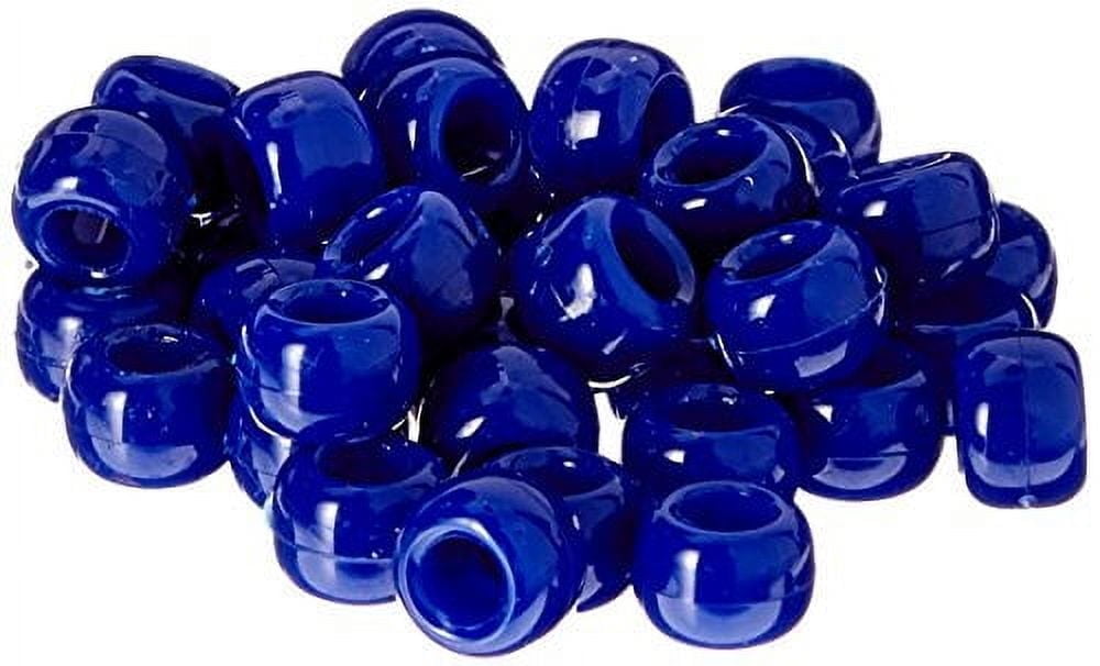 The Beadery 6x9MM Royal Blue Pony Beads - Walmart.com