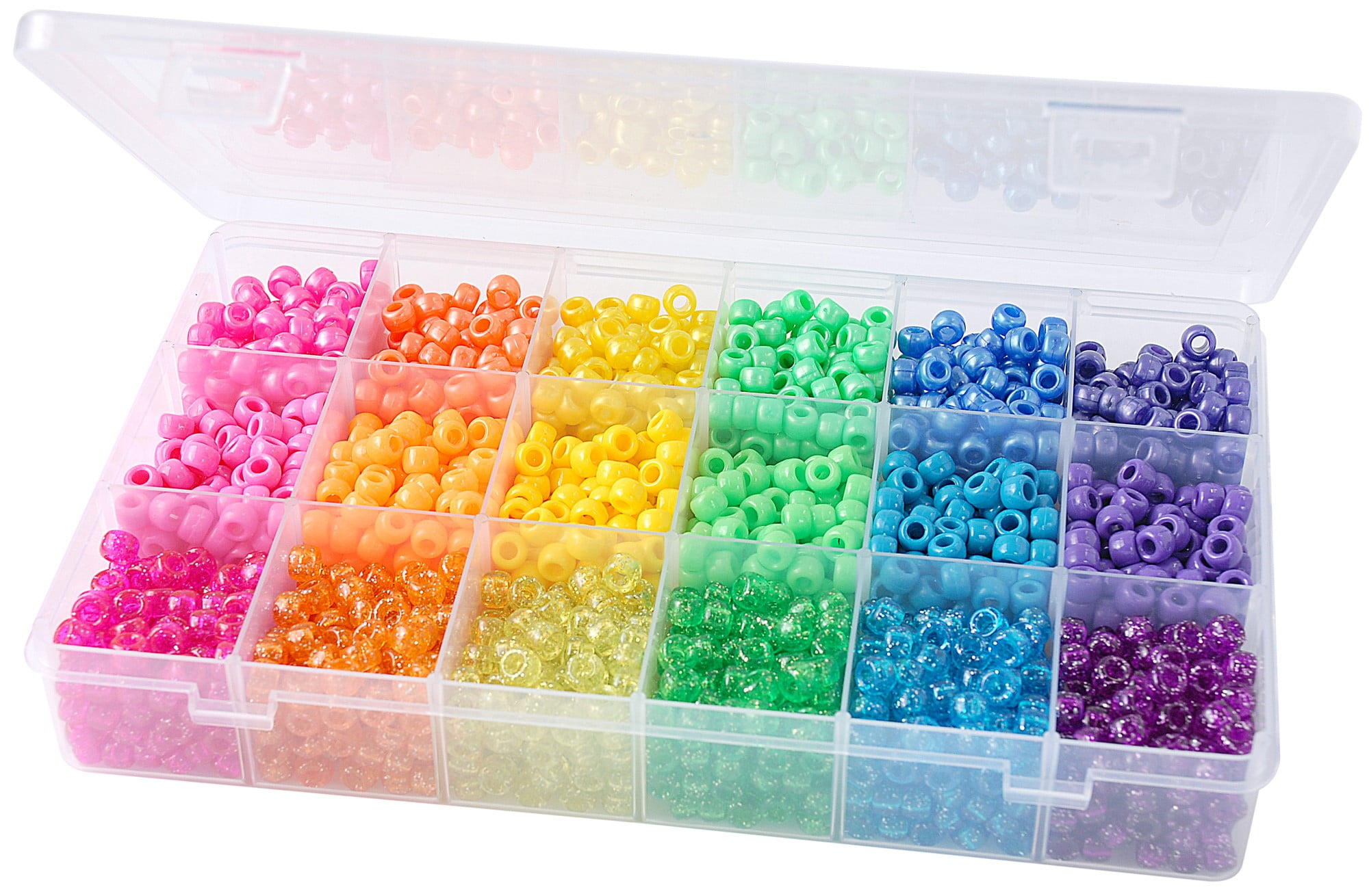 The Beadery - Bright & Sparkle Pony Bead Box - 2300 Pieces- Unisex ...