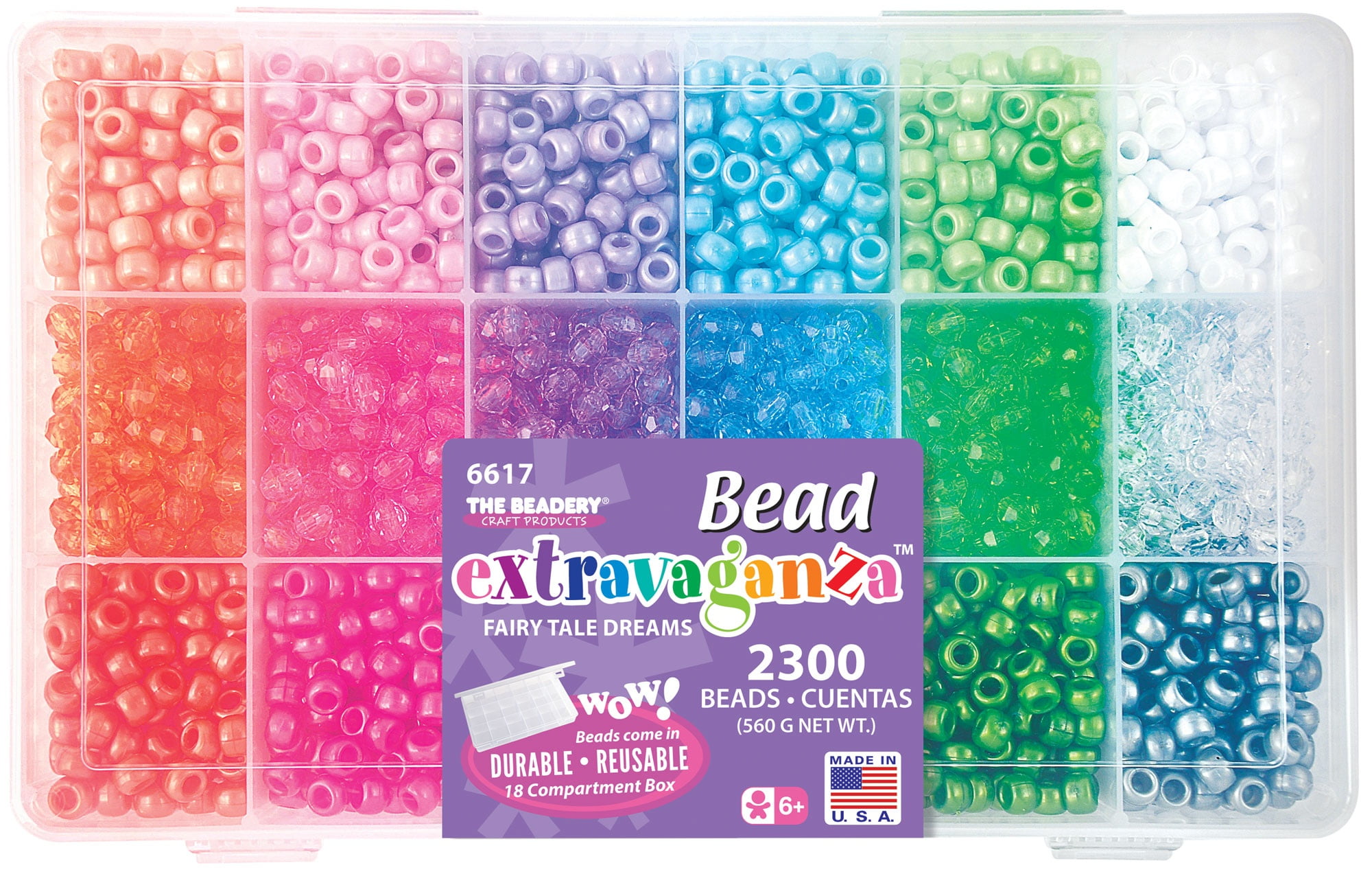 The Beadery Fairy Tale Dreams 18 Compartment Bead Box- Bead Craft ...
