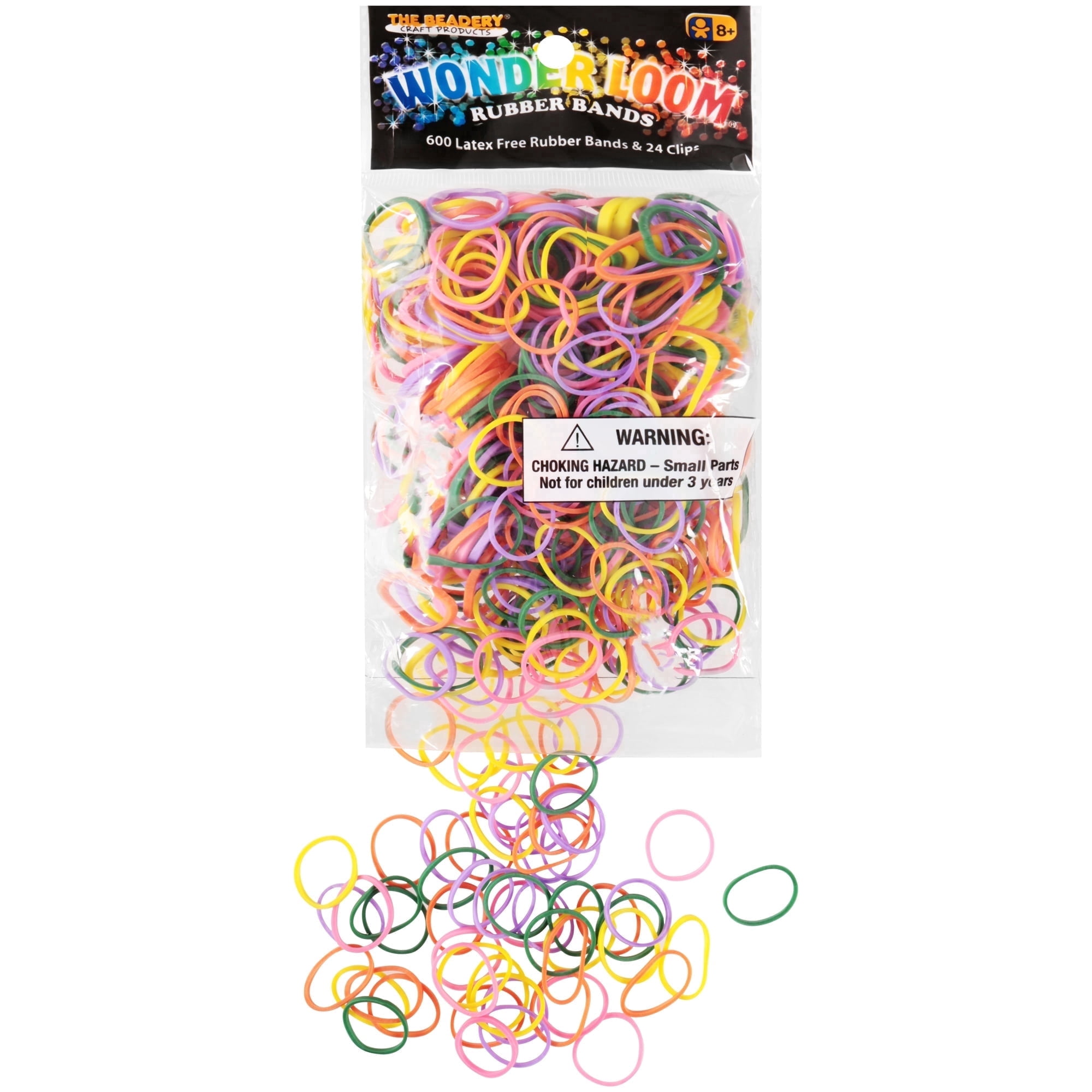 The Beadery - Wonder Loom Rubber Bands, Multi - 600 Piece - 7295 ...