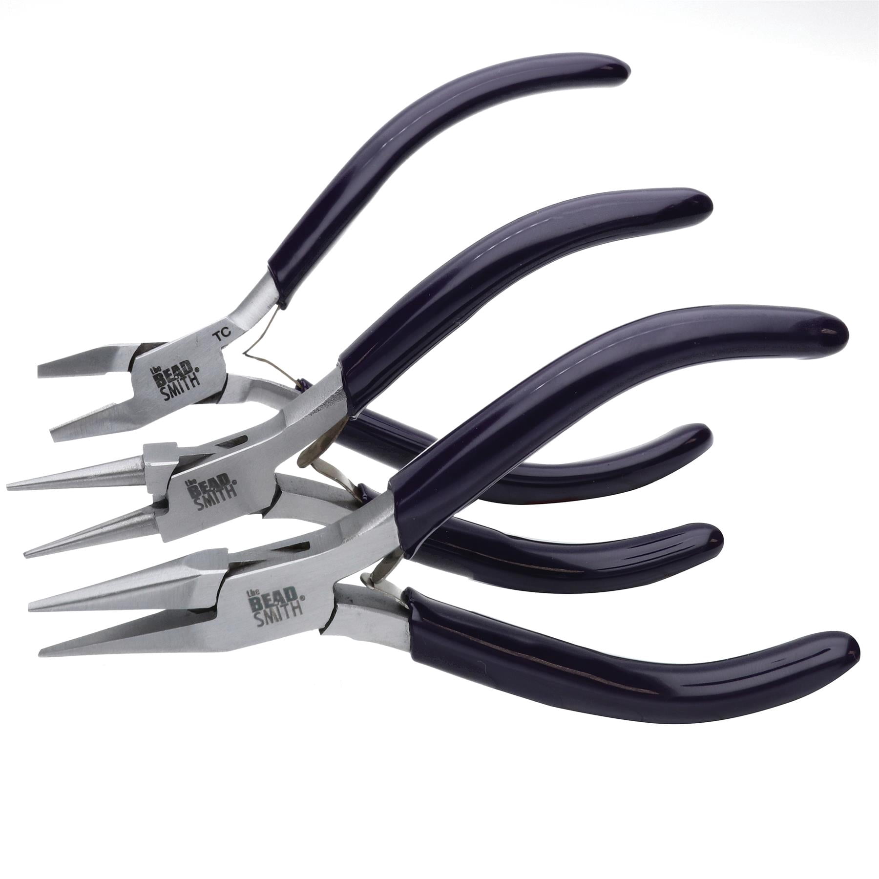 The Beadsmith 3-Piece Pliers Set – Kit Includes: Chain Nose, Round Nose ...