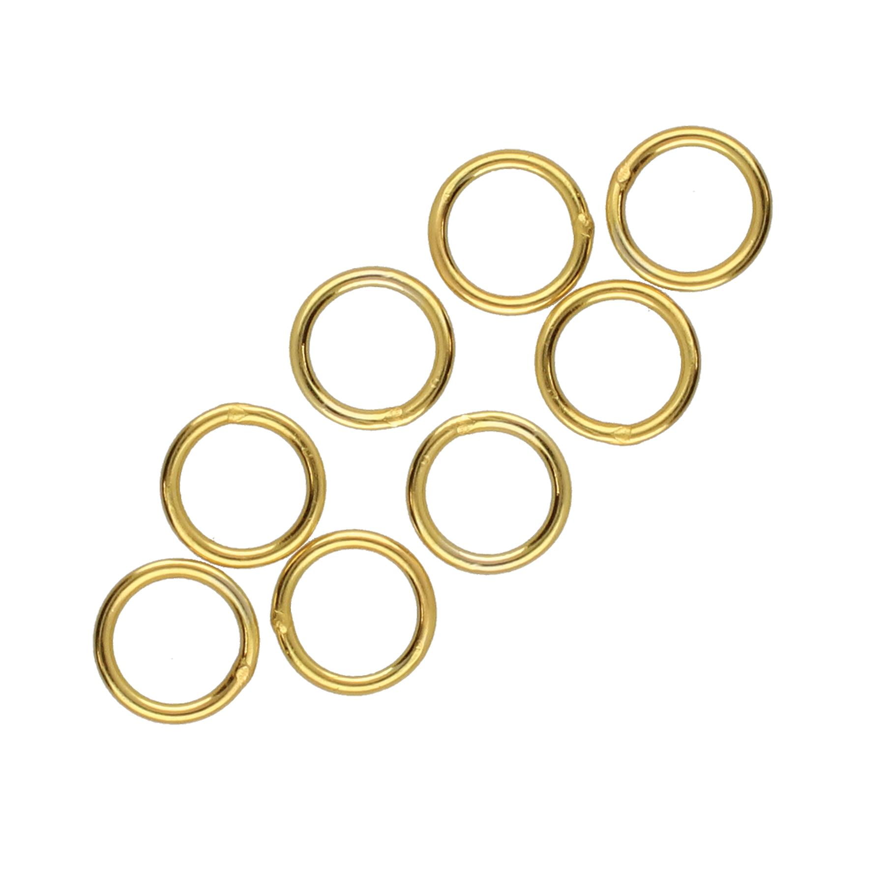 The Beadsmith Basic Elements Soldered Jump Rings – 8mm in diameter ...