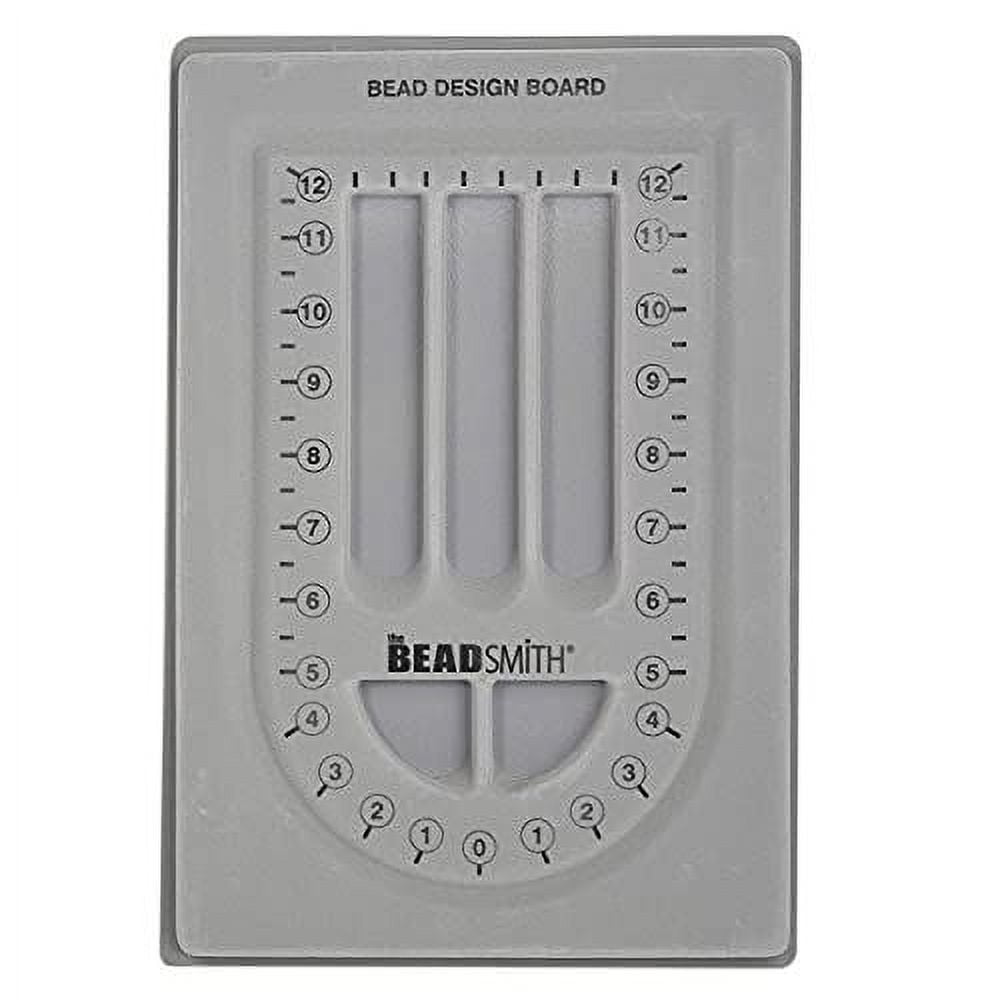 The Beadsmith Bead Board, Grey Flocked, 28” U-Shaped Channel, 8.5 x 12 ...