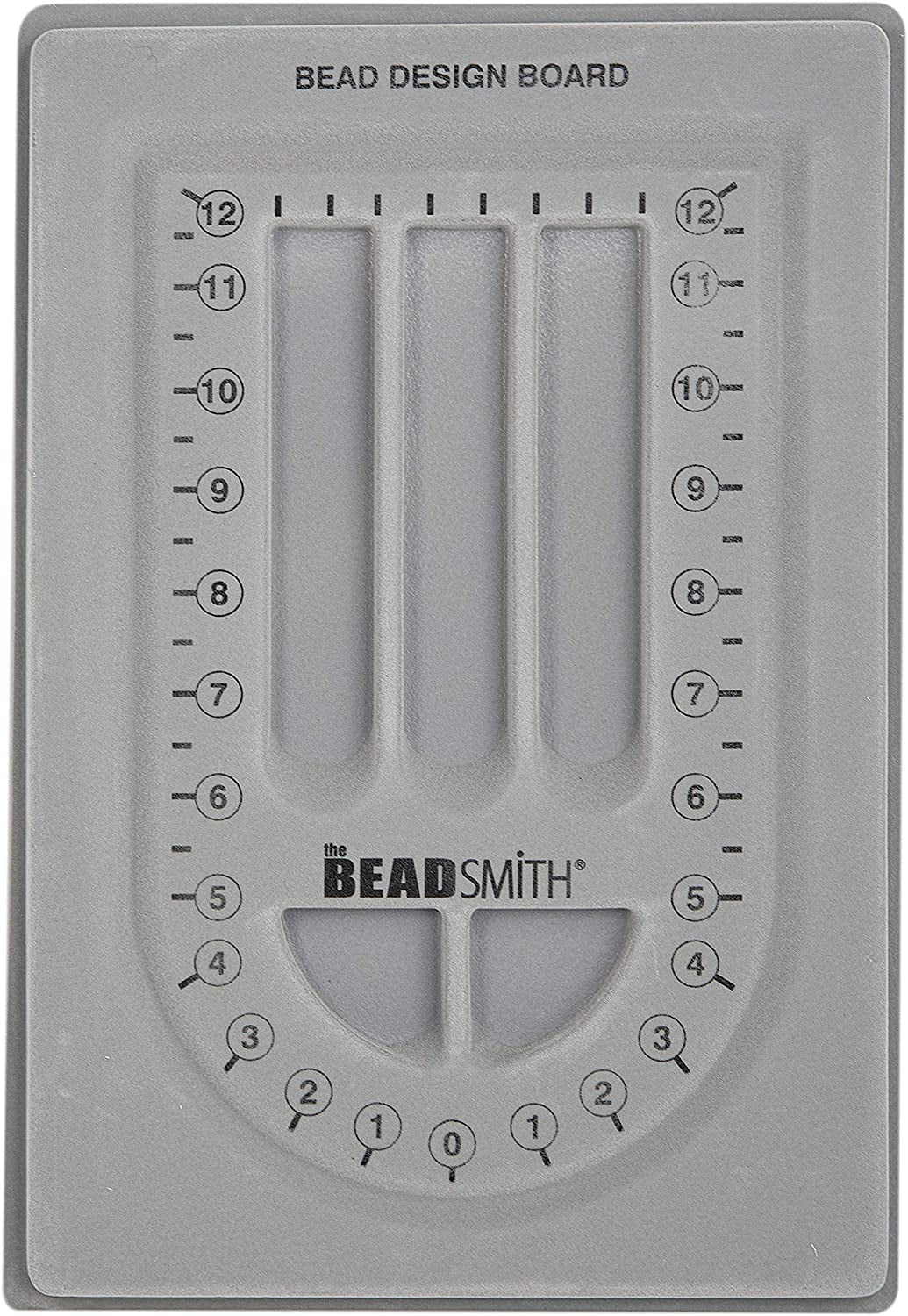 The Beadsmith Bead Board, Grey Flocked, 28” U-Shaped Channel, 8.5 x 12 ...
