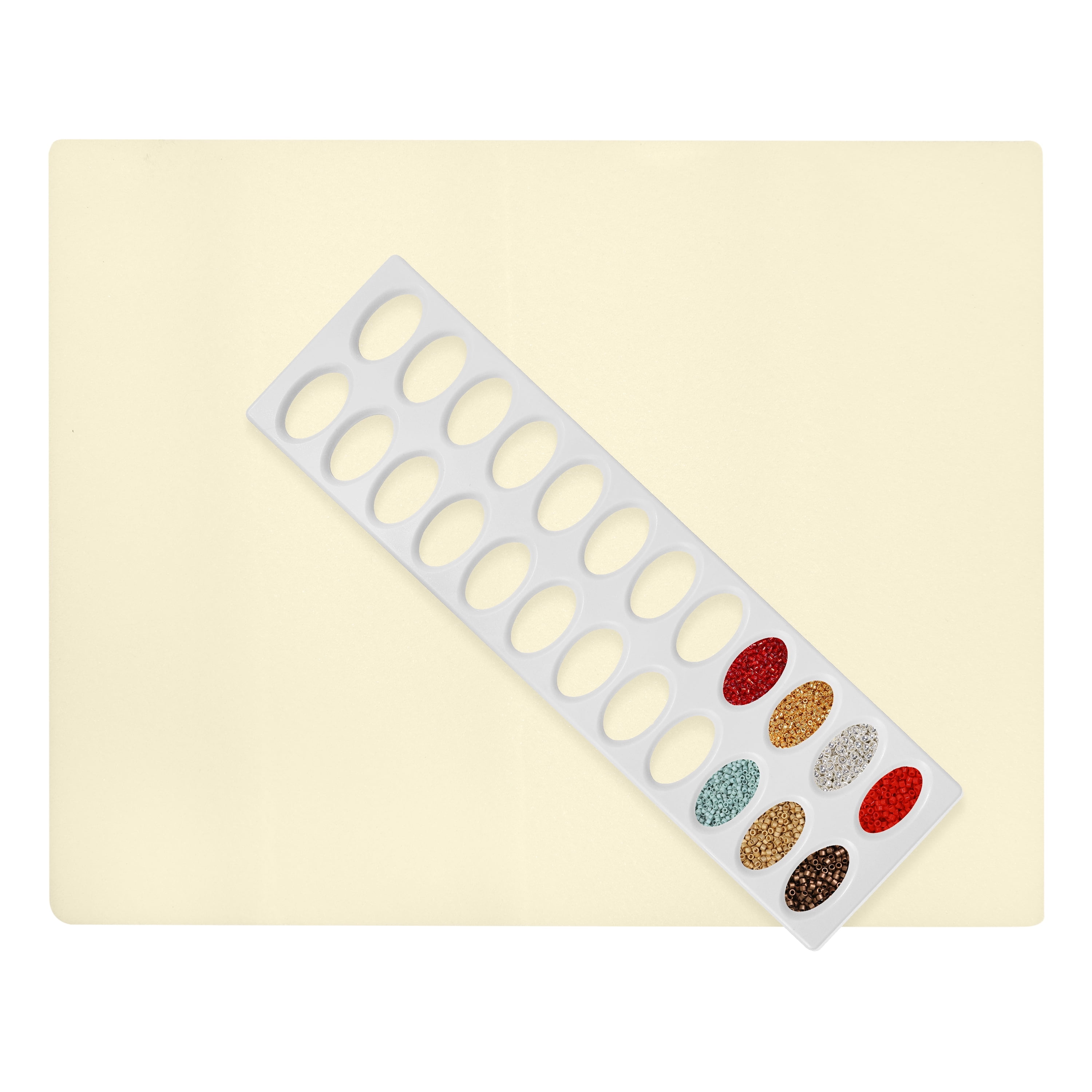 The Beadsmith Bead Mat and Sorter Set - Basic Elements - 11" x 3.13 ...