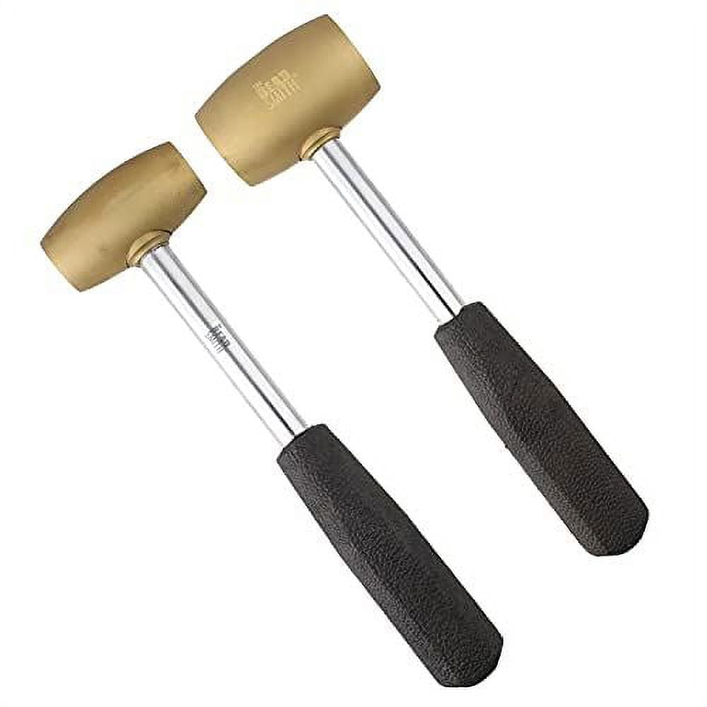 The Beadsmith Brass Mallet Combo - Metal Elements – Two Pack: 1lb Head ...