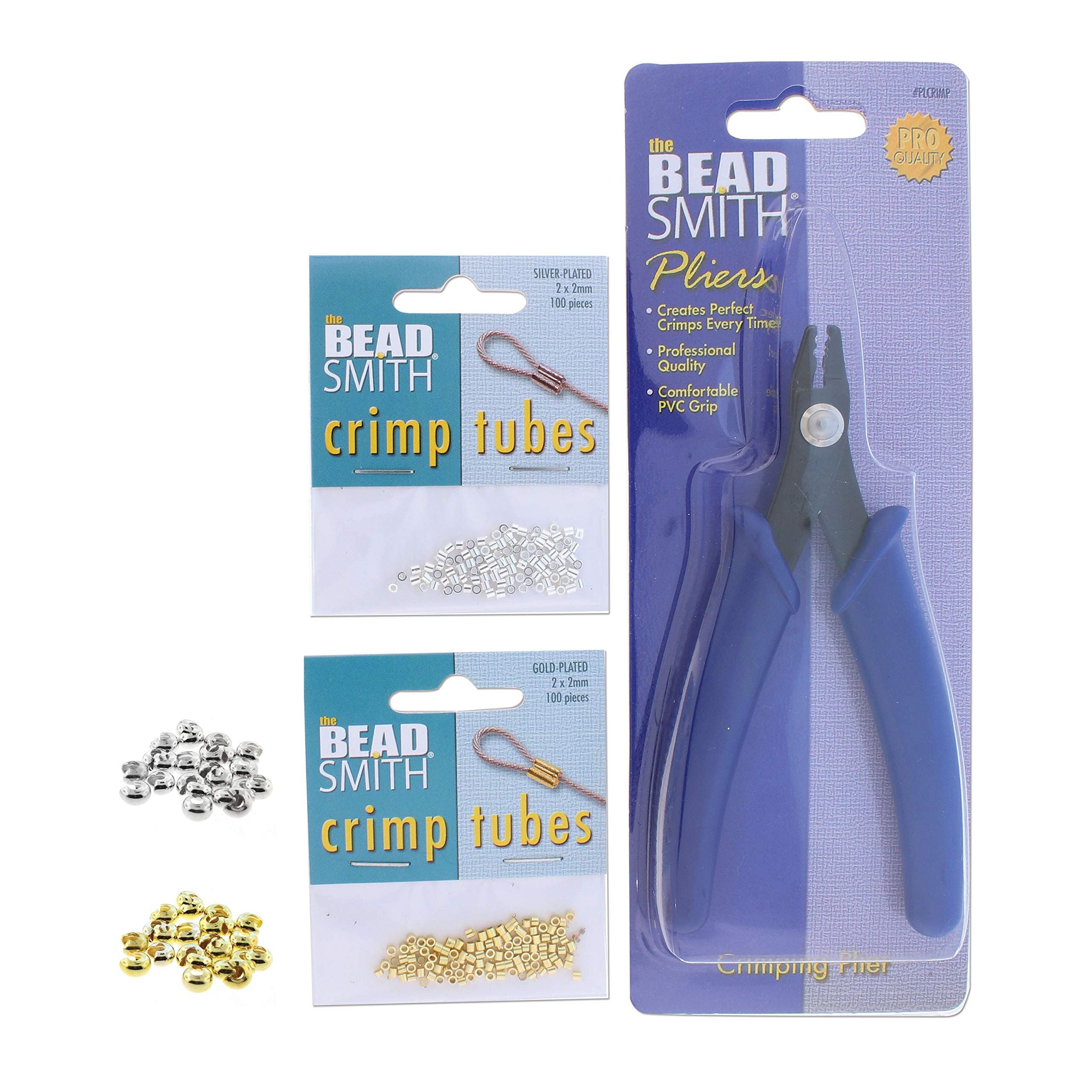 The Beadsmith Crimping Set, Crimp Forming Pliers 5-1/8", 2x2mm Crimp ...
