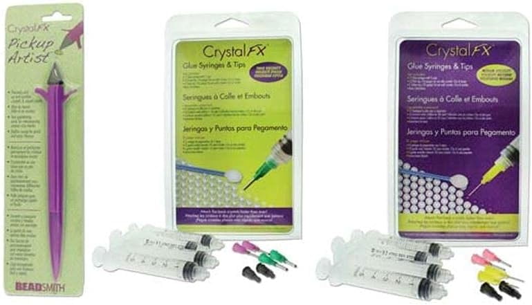 The Beadsmith CrystalFX Collection Combo–1 x Pickup Artist Tool–15 Glue ...