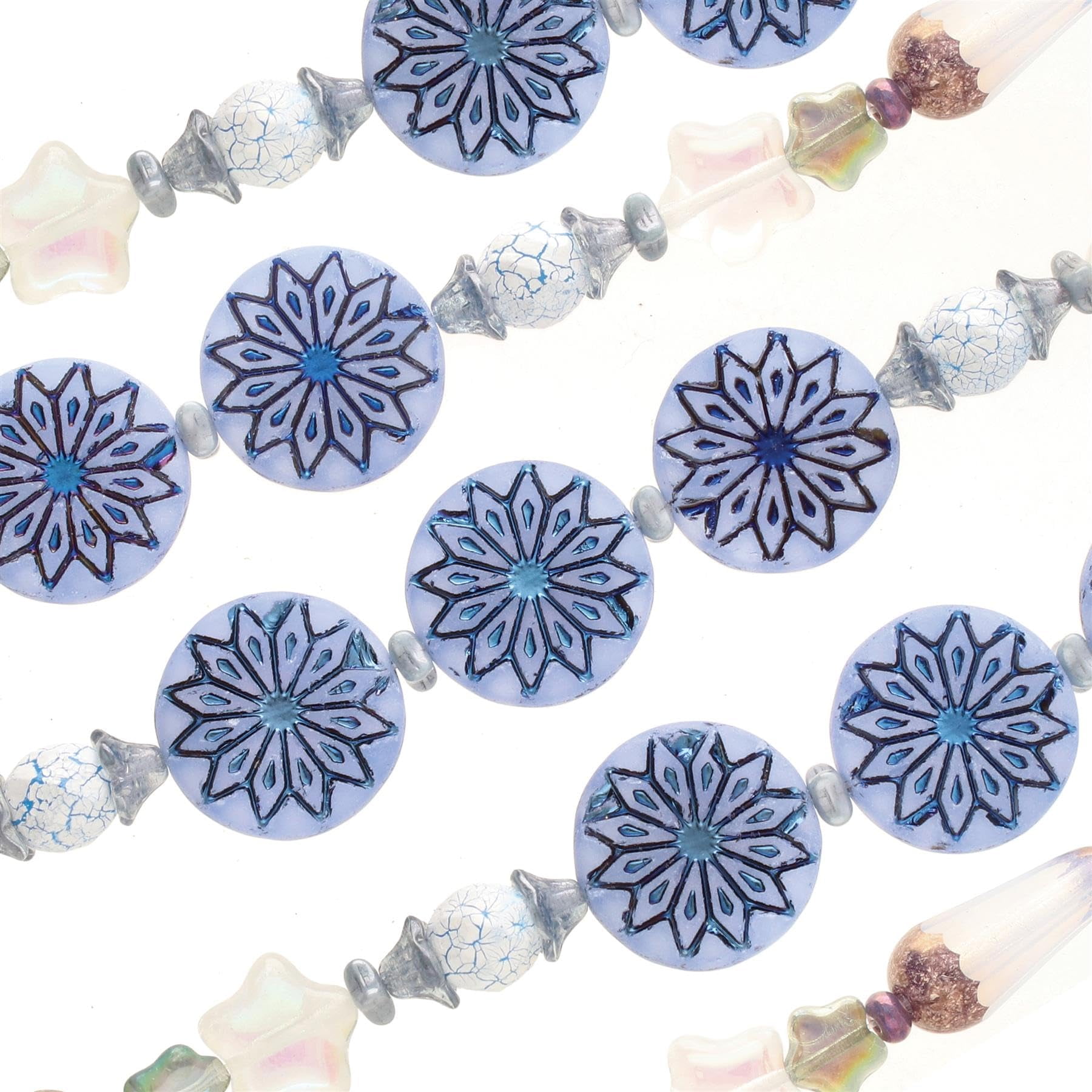 The Beadsmith Czech Glass Strands - High Quality, Pressed & Table Cut ...