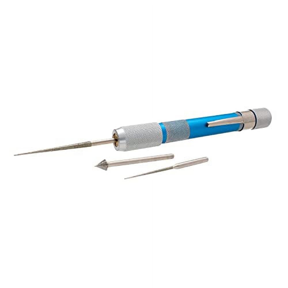 The Beadsmith Deluxe Diamond Coated Bead Reamer w/ 3 Interchangeable ...