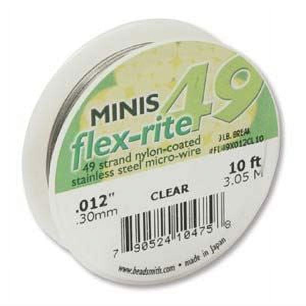 The Beadsmith Flex-Rite - Beading Wire, 49 Strand, Nylon Coated ...
