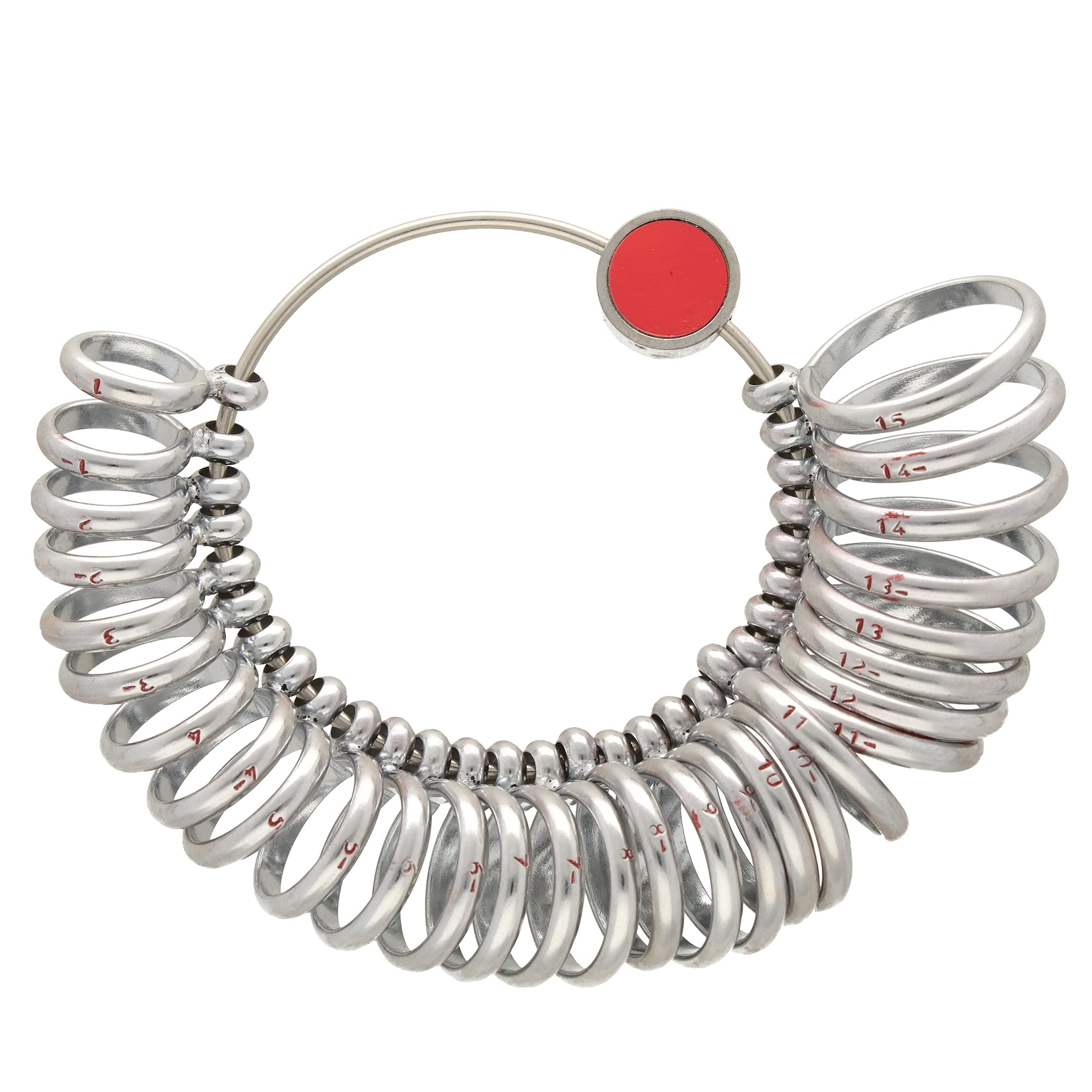 The Beadsmith Half-Round Finger Gauge – U.S. Sizes: 1-15, Full and Half ...