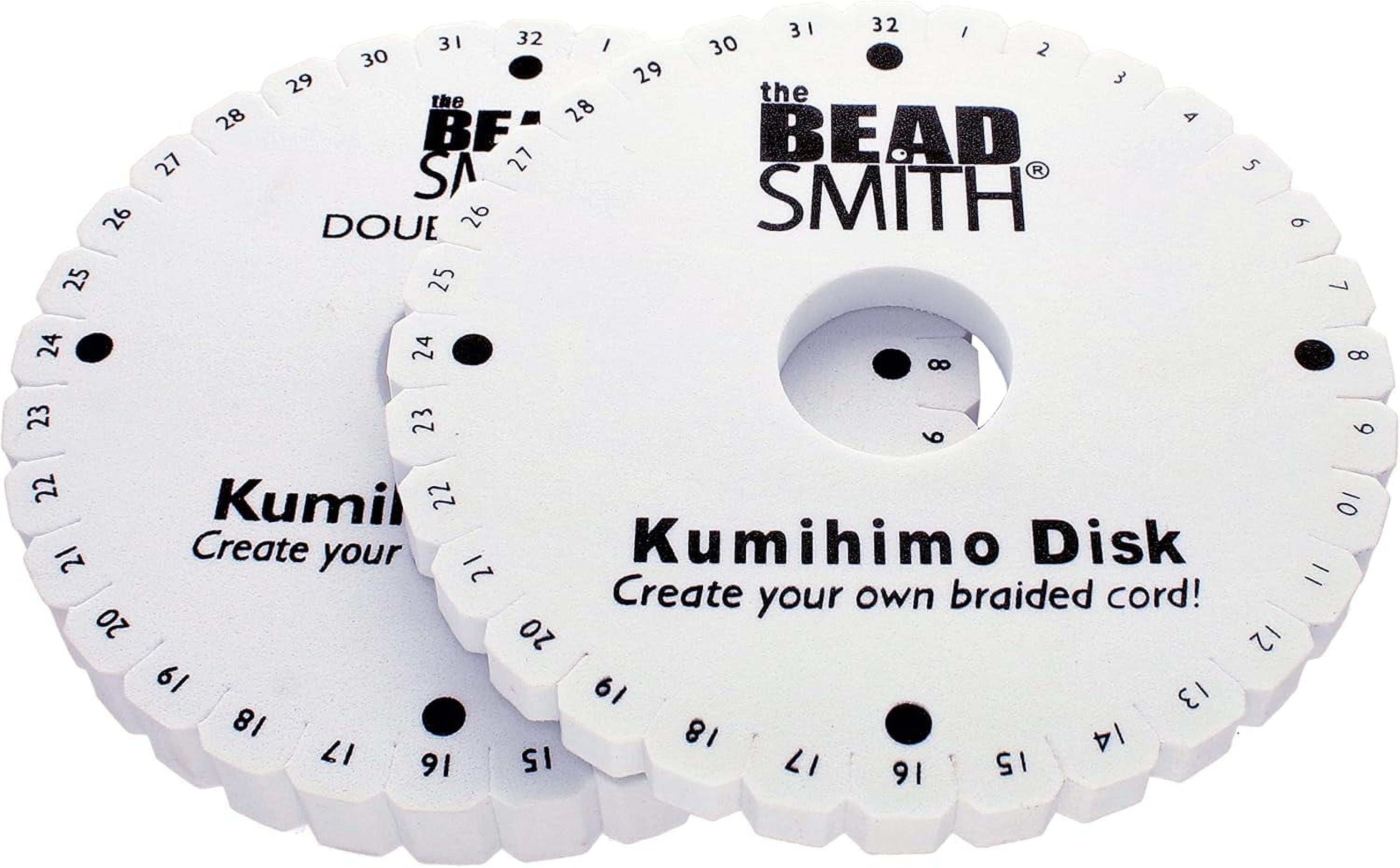 The Beadsmith Kumihimo 2-Piece Combo - Round 6-Inch Disks – 9.53mm and ...