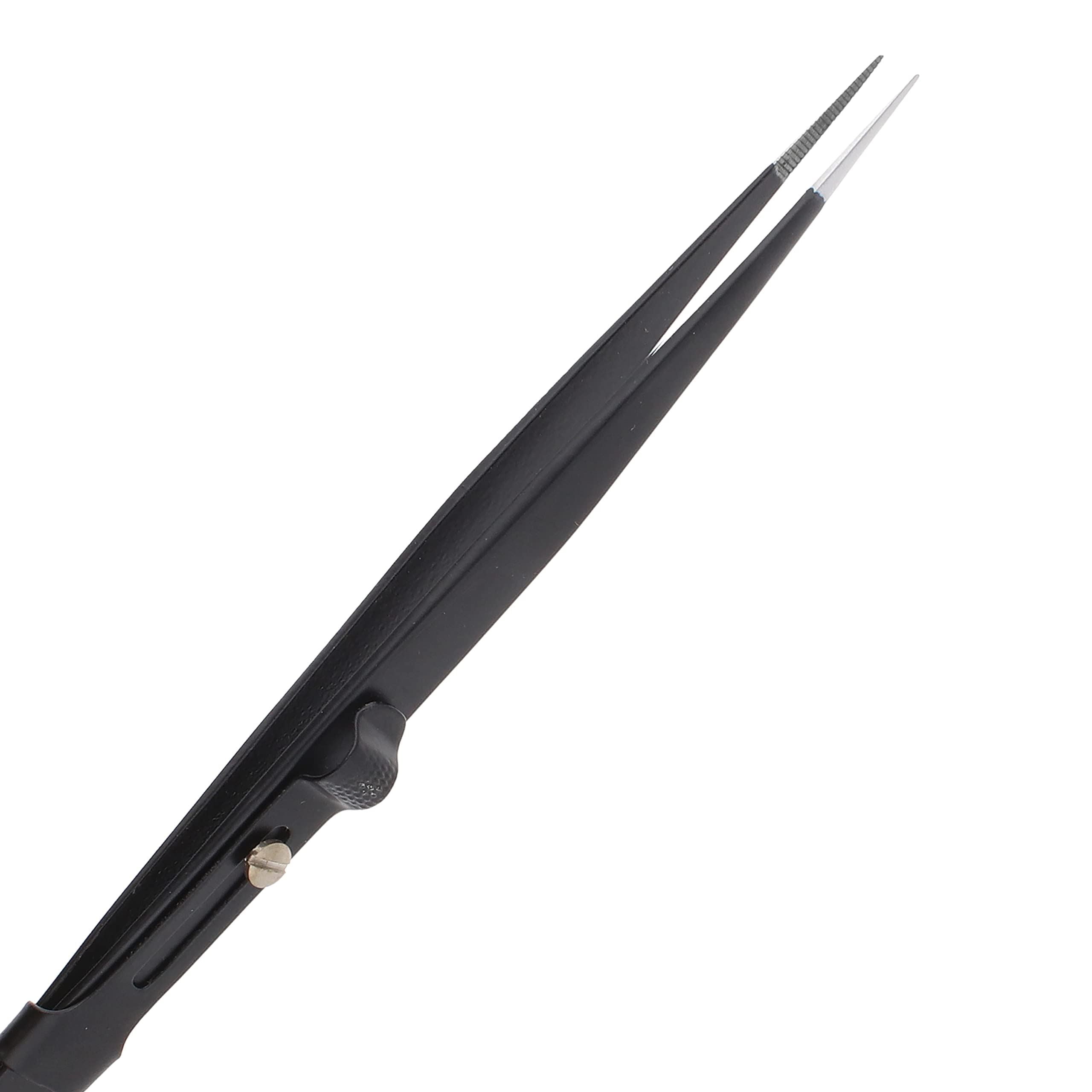 The Beadsmith Locking Tweezer – 6.75 inches Long – Serrated Fine Tip ...