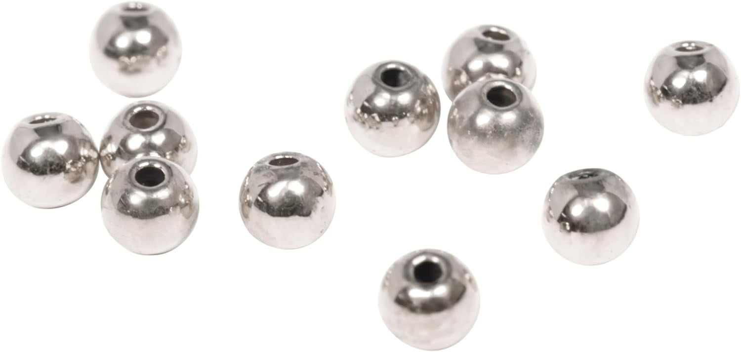 The Beadsmith Memory Wire End Caps - Round, Half Drilled Bead – 3mm ...