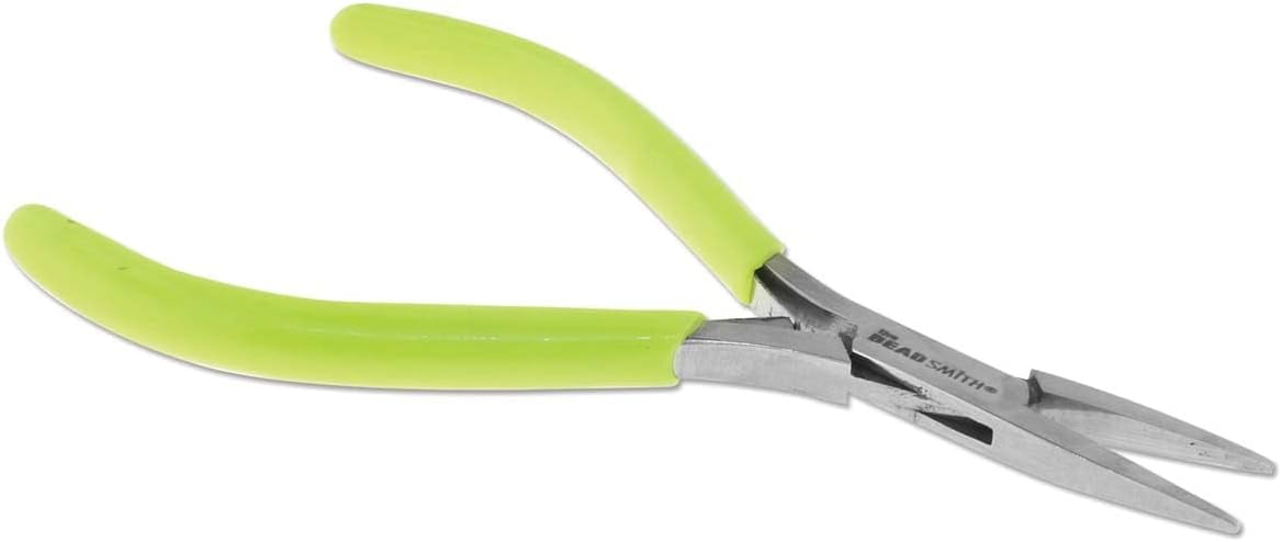 The Beadsmith Micro Mini Flat Nose Pliers with Springs - 5" Length ...