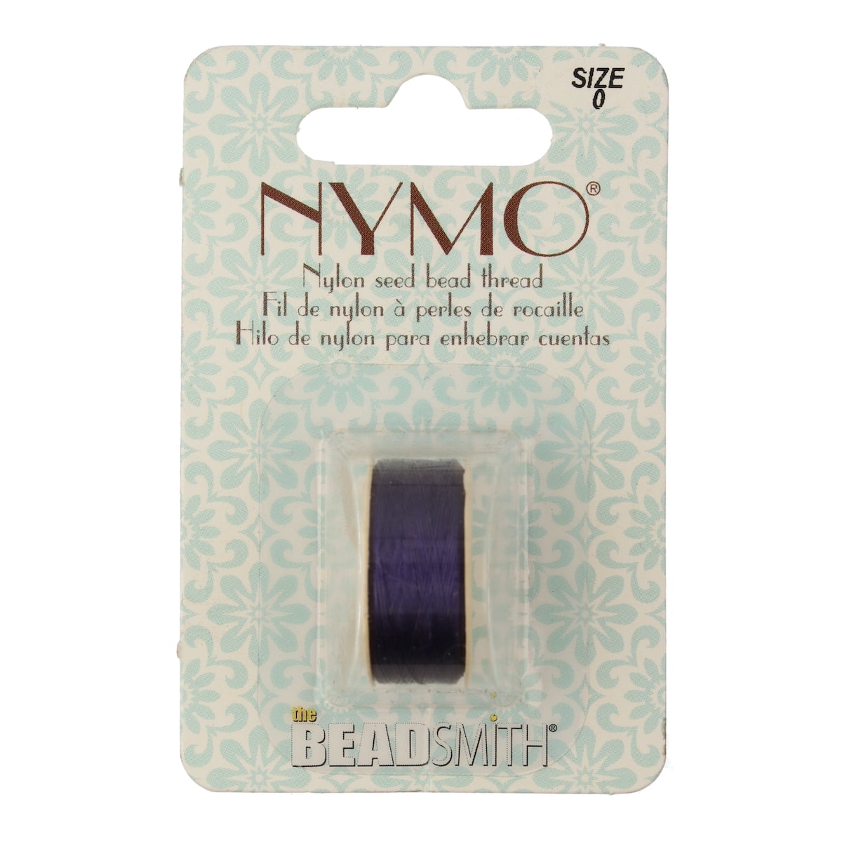 The Beadsmith Nymo Thread – Dark Purple Color – Size 0, .15mm Diameter ...