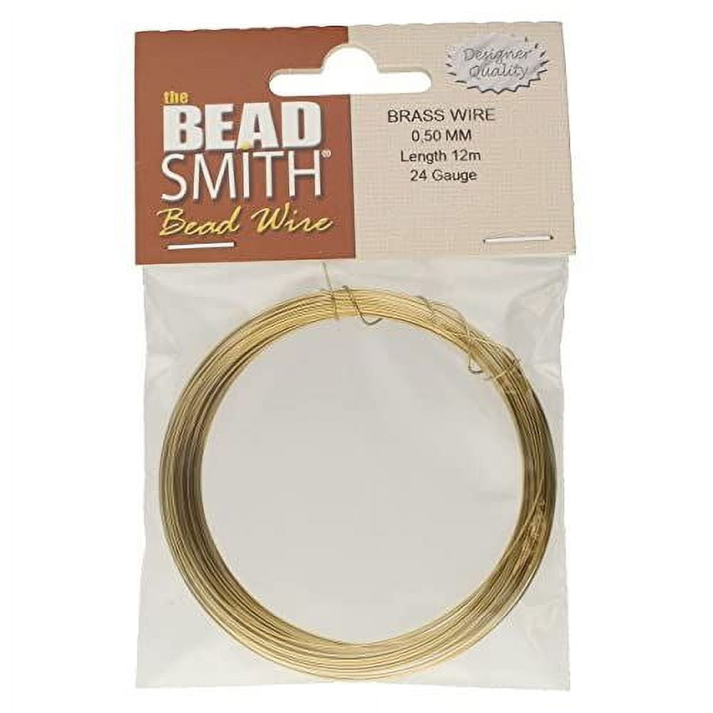 The Beadsmith Professional German Jewelry Wire – 0.5mm Diameter, 24 ...
