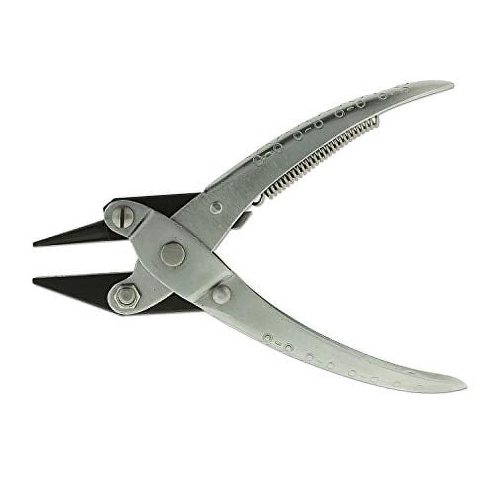The Beadsmith Round Nose/Concave Parallel Pliers, 5.5 inches (140mm ...