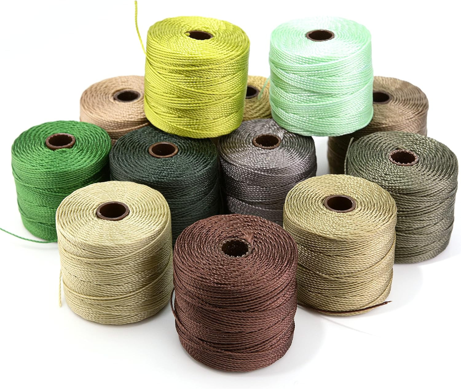 The Beadsmith S-Lon Bead Cord – .5 mm Nylon Cord, 12-Pack, Summer Mix ...