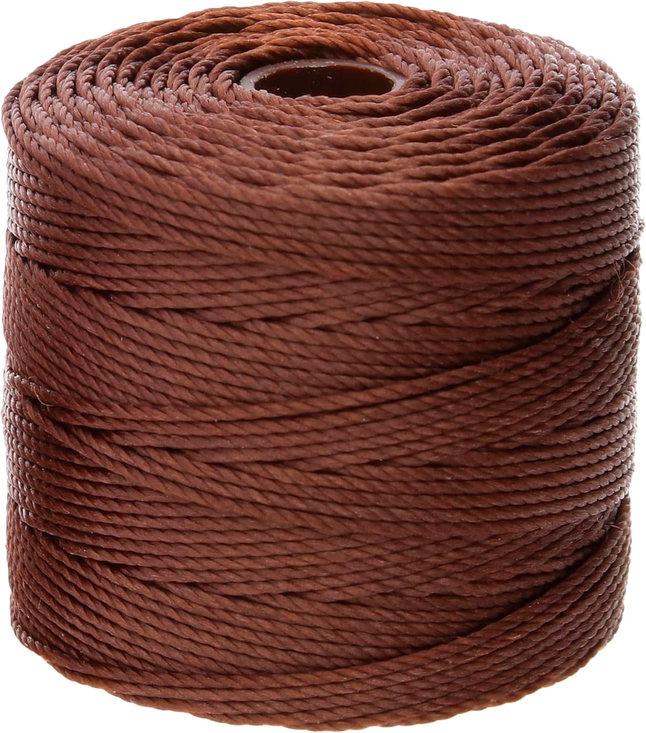 The Beadsmith S-Lon Bead Cord – .5 mm Twisted Nylon Cord, Brown Color ...