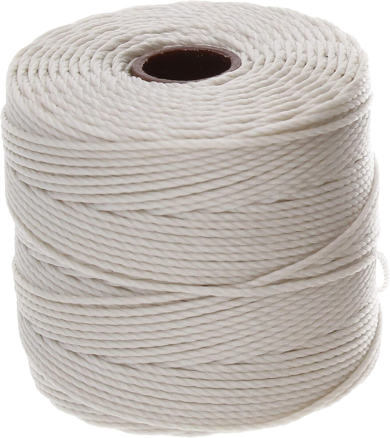 The Beadsmith S-Lon Bead Cord – .5 mm Twisted Nylon Cord, Cream Color ...