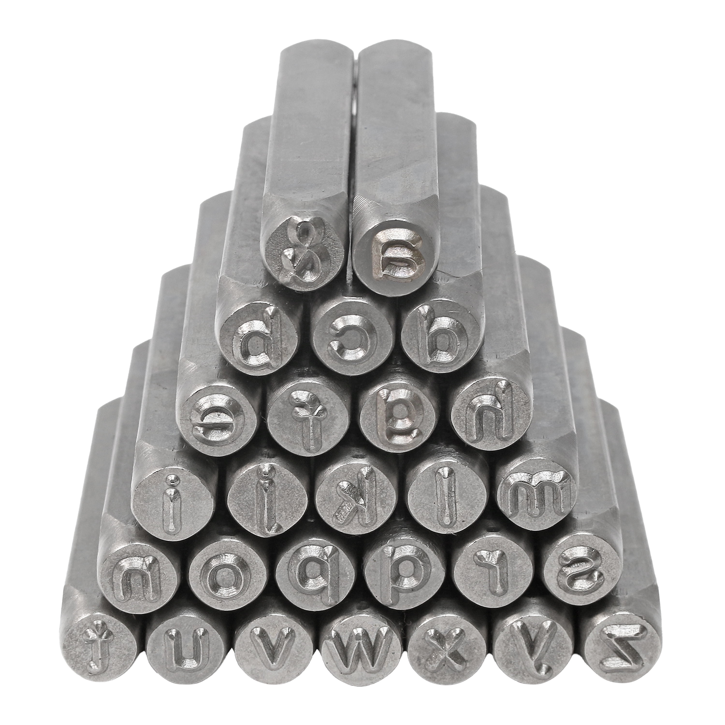 The Beadsmith Steel Alphabet Stamps - Metal Elements - 27-Piece 8mm ...