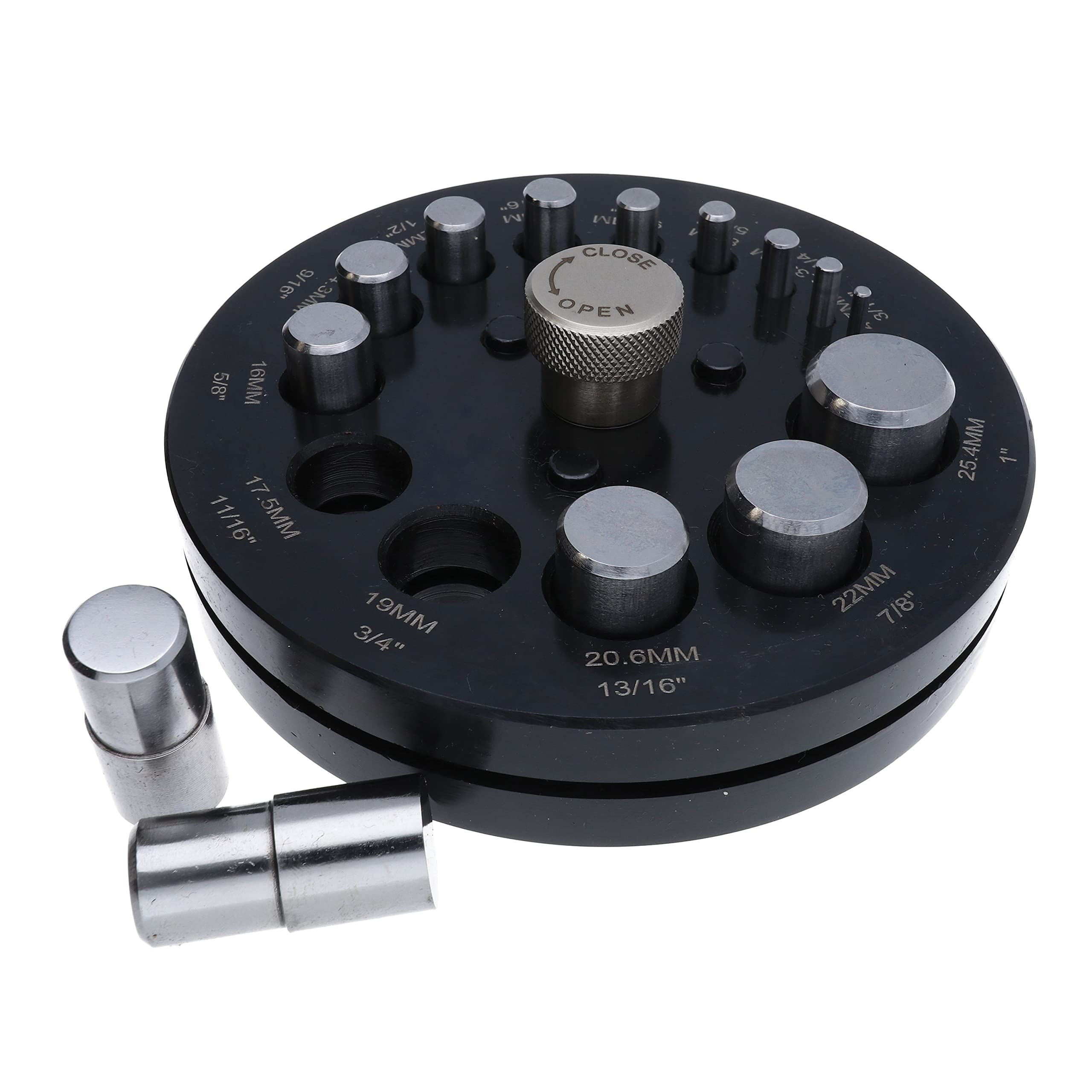The Beadsmith Steel Circle Disc Cutter Set – 14 Punches and Die Cuts 1/ ...