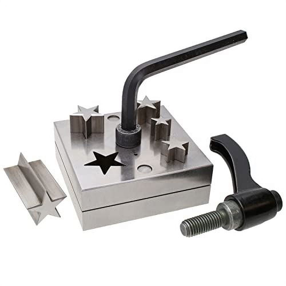 The Beadsmith Steel Star Disc Cutter with 5 Punches, Die, Lever and Box ...