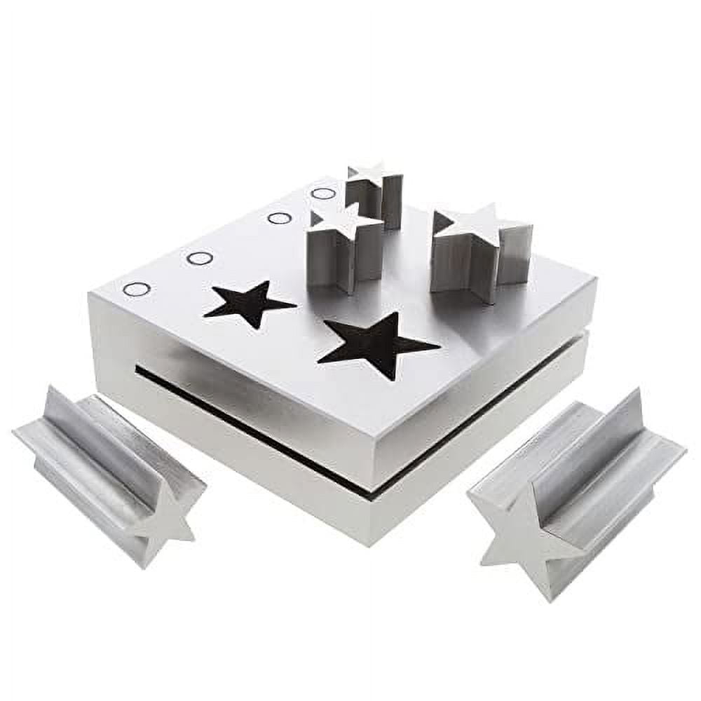 The Beadsmith Steel Star Disc Cutter Set with 5 Punches and Die. Tool ...