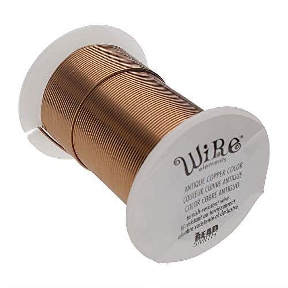 The Beadsmith Wire Elements 18-Gauge Lacquered Tarnish-Resistant Copper Wire for Jewelry Making ...