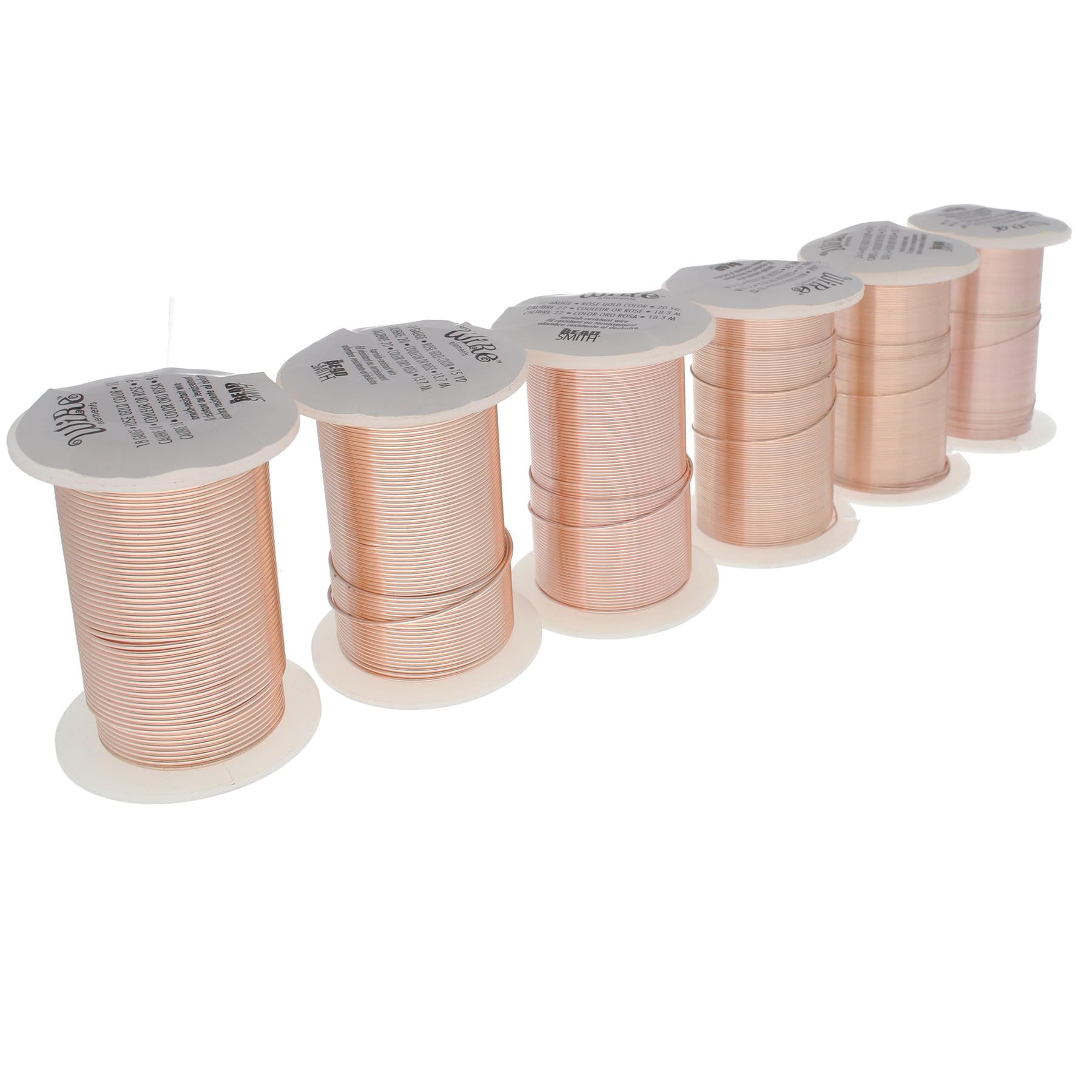 The Beadsmith Wire Elements Gauge Assortments (Rose Gold) - Walmart.com