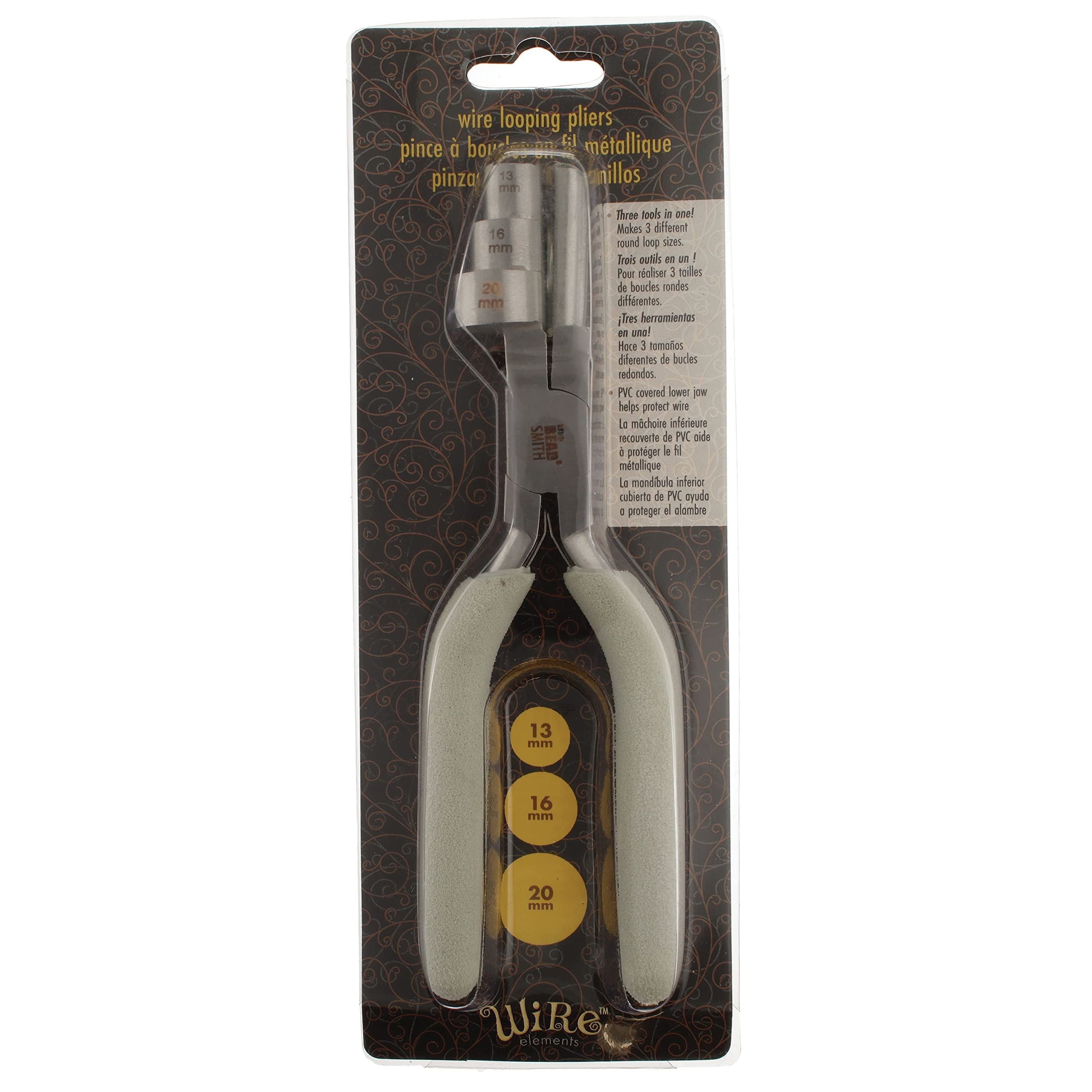The Beadsmith Wire Looping Pliers - Three Loop Sizes (13-20 mm ...