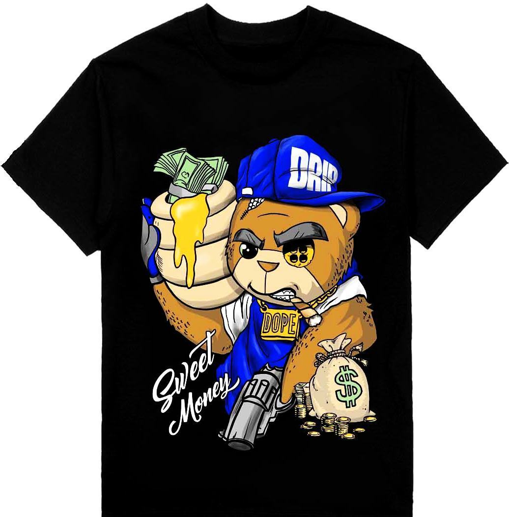 The Bear Drip Hip Hop Mens Heavyweight T-Shirt Sweet Money Shaka Wear ...