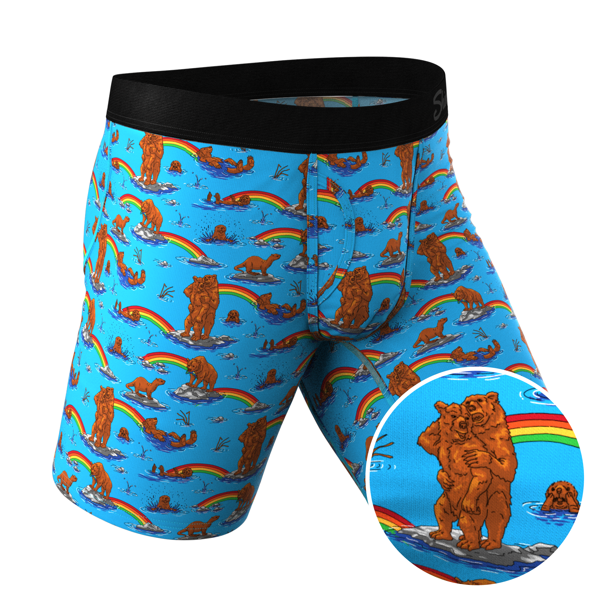 The Bear - Shinesty Bear and Otter Rainbow Long Leg Ball Hammock Pouch ...