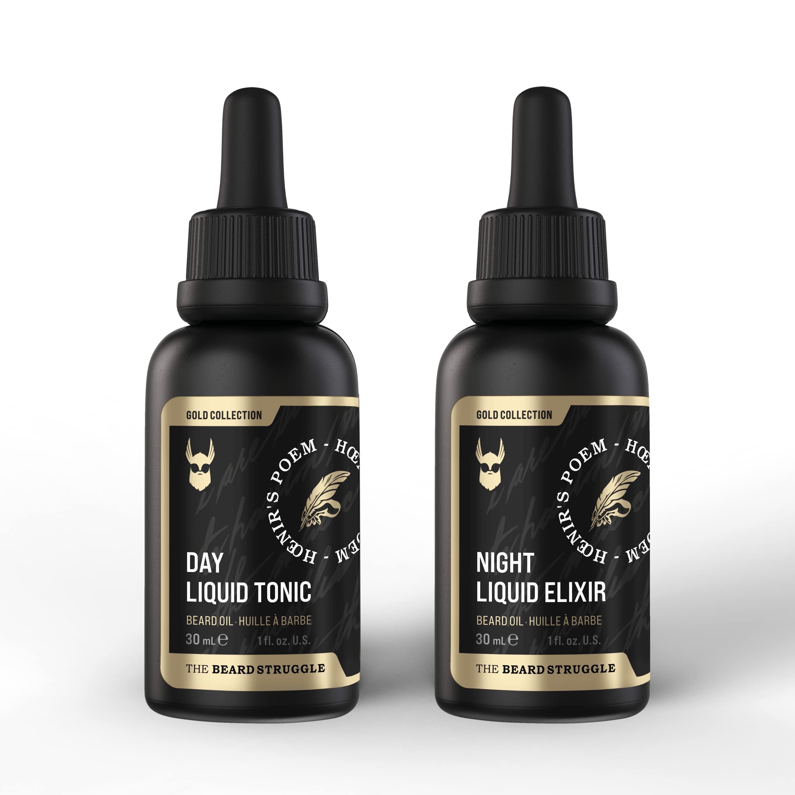 The Beard Struggle Beard Oil Bundle for Men – Hoenir's Poem, Gold ...