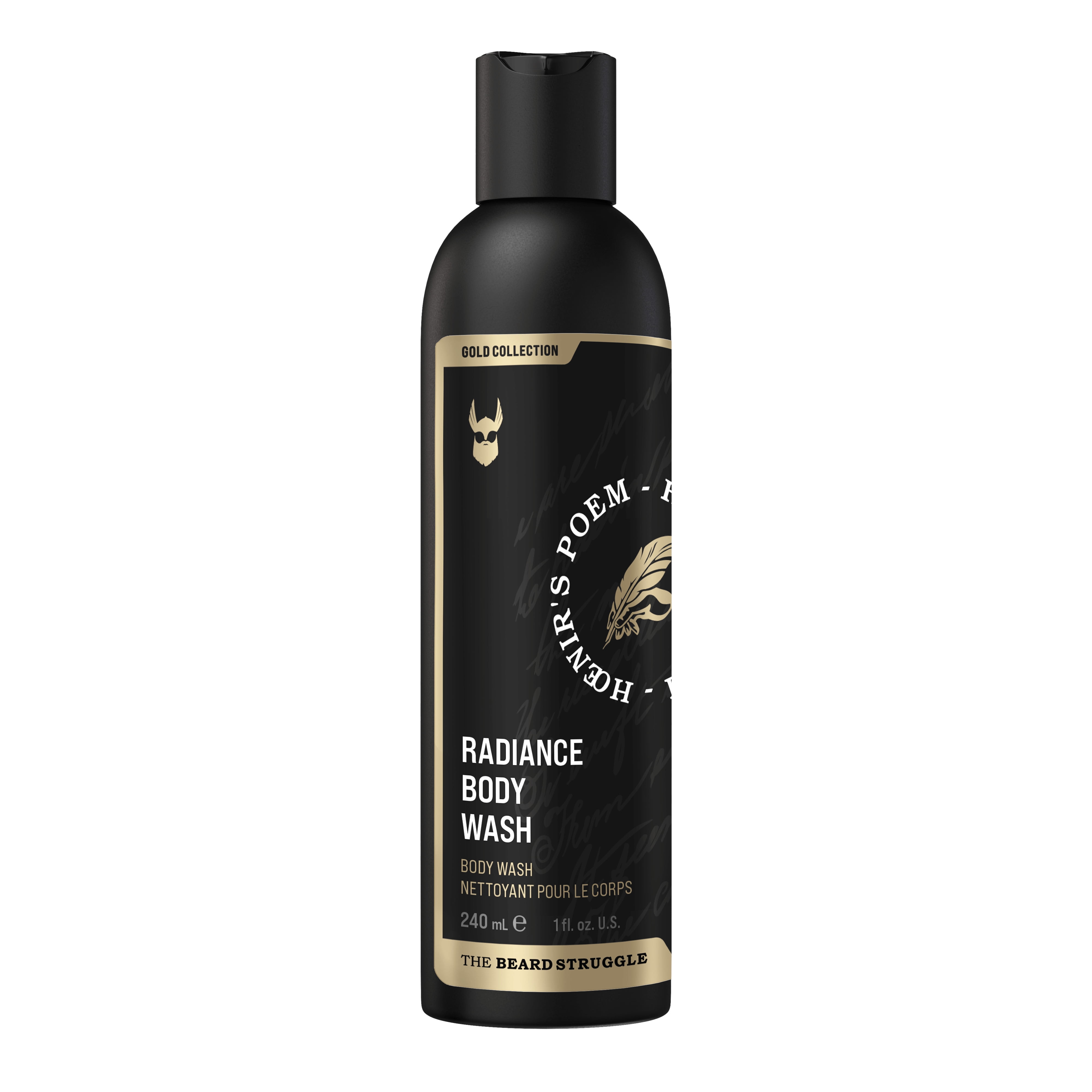 The Beard Struggle - Radiance Body Wash with Body Scrubber - Gold ...