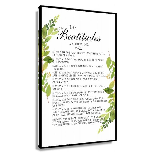 The Beatitudes Print Matthew 53-12 Print Blessed Art Motivational ...